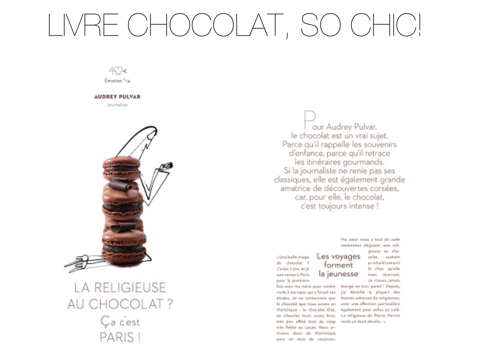 Les 40 ans de la Maison du Chocolat. Plein feu sur Chocolat, So chic ...
